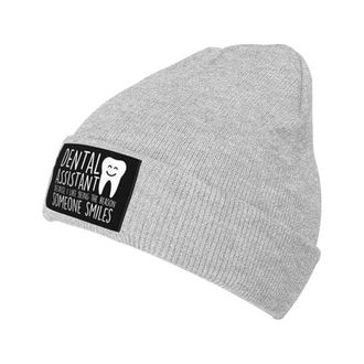Generic Raison pour Laquelle Quelquun Sourit Assistant Dentaire Unisex Bonnet De P&ecirc;cheur Coupe-Vent Bonnets Tricot&eacute; Chaud Watch Cap pour Course &Agrave; Pied Randonn