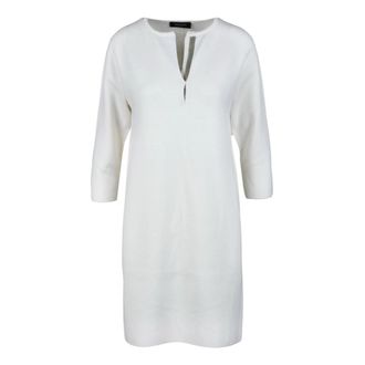 Fabiana Filippi Strickkleid aus reiner Wolle - - Dresses - Damen - Wei&szlig; - L