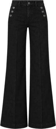 Liu Jo Jean Palazzo - Femme - Jeans - Noir - Taille: W28