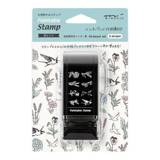 Midori 35582006 Rotierender Stempel Zifferblatt Blume und Tri-Muster