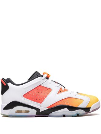 Nike Jordan baskets Air Jordan 6 Retro Low SE Total Orange - Blanc