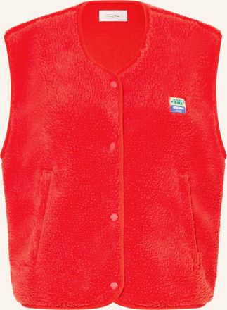 American Vintage American Vintage Teddyfell-Weste rot