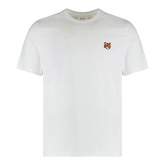 Maison Kitsun&eacute; Rundhals-T-Shirt - - Tops - Herren - Wei&szlig; - XL