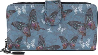 styleBREAKER Portemonnaie Geldb&ouml;rse mit Schmetterling Muster