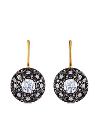 Fred Leighton 18kt Gelbgoldohrringe mit Diamanten