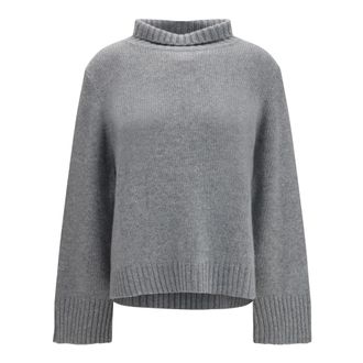 Allude Kaschmir-Rollkragenpullover - - Knitwear - Damen - Grau - M