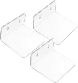 Cabilock Transparenter Selbstklebender Acryl blumentopf Halter Wandregal Pflanzentopfhalter Wandablage f&uuml;r Pflanzen Fenster Innenbereich Modernes Platzsparende