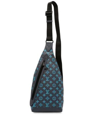 Louis Vuitton bandouli&egrave;re Shadow Duo Sling Monogram (2021-2024) - Bleu