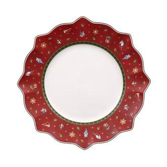 Villeroy & Boch Toys Delight Assiette plate rouge, 29 cm, Porcelaine Premium
