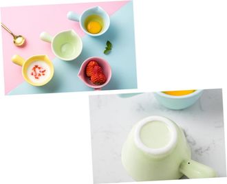 Garneck Keramik Milchtopf Mit Henkel Mini Kochtopf Mikrowellengeeignet Hochtemperaturbeständig Multifunktionaler Kleiner Kochtopf Für Milch Suppe Und Soßen Gr