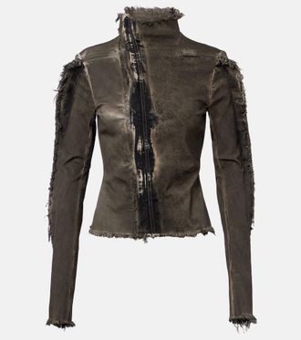 Rick Owens Veste Gary en coton m&eacute;lang&eacute;