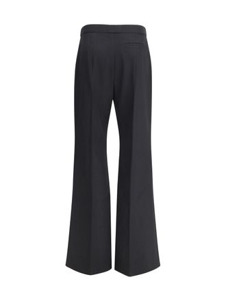 Givenchy Womens Bootcut Tailoring Pants Black Wool Ovis Aries Trousers