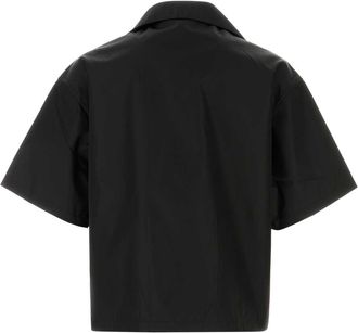 Prada Mens Black Re-Nylon Shirt Nero Exterior: Recycled Nylon Camicie
