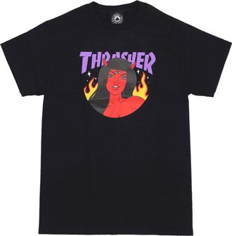 Thrasher Schwarzes Roja Tee Kurzarm T-shirt - - Tops - Herren - Schwarzk - XL