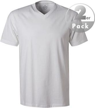 Ragman Herren T-Shirts wei&szlig; Baumwolle