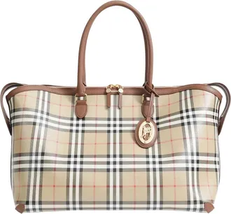 Burberry Femme, Sacs, Beige, Taille: ONE Size Sac cabas zipp&eacute; moyen
