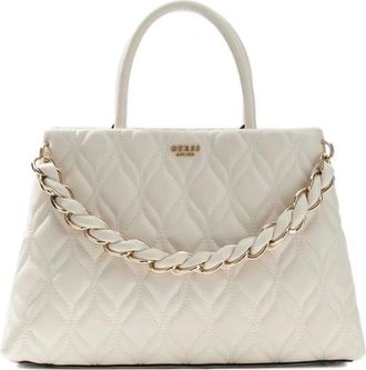 Guess Maxine Girlfriend Satchel - - Bags - Damen - Wei&szlig; - ONE SIZE