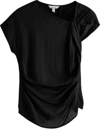 Next Blusentop Asymmetrisches Top mit gedrehtem Ausschnitt (1-tlg)