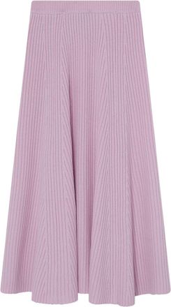 Pinko Gerippter Strickrock - Rosa