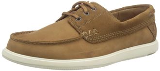 Clarks Herren Bratton Boat Boat Shoe, Dark Tan Nubuck, 42 EU