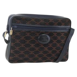 Celine Pre-owned Canvas Umh&auml;ngetasche - - Pre-owned - Damen - Blau - ONE SIZE