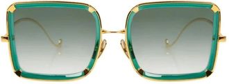 Anna-Karin Karlsson Femme, Accessoires, Jaune, Taille: 56 MM White Moon Emerald SUN Lunettes de soleil