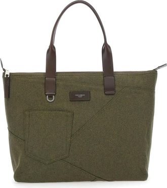 Dolce & Gabbana Homme, Sacs, Vert, Taille: ONE Size Stampa Stagionale