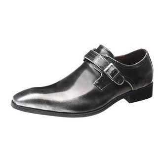 Generic Chaussures Oxfords pour Hommes Classique, Derby Mens Shoes, en Cuir &agrave; Bout Pointu &agrave; Talons Bas Pantoufles de Grande Taille daffaires en Cuir (Grey 41)