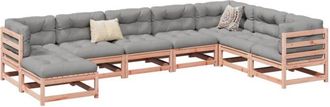 vidaXL vidaXL Salon de jardin 8 pcs bois massif sapin de douglas