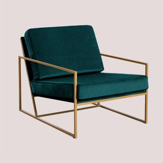 Sklum Sessel aus samt Nilo GRÜN JUNGLE