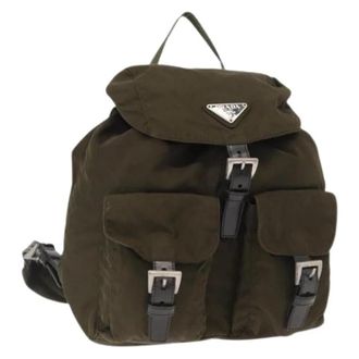 Prada Pre-owned Nylon Rucksack - - Pre-owned - Damen - Gr&uuml;n - ONE SIZE