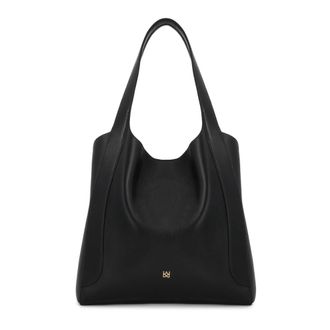 Kazar Ger&auml;umige Lederschultertasche - - Bags - Damen - Schwarzk - ONE SIZE