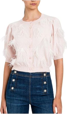 Twinset Femme, Pulls, Rose, Taille: 42 FR Pulls &agrave; col rond