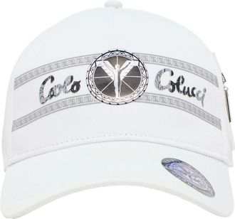 Carlo Colucci unisex, Accessoires, Beige, Taille: ONE Size Basecap avec Logo M&eacute;tal Imprim&eacute;