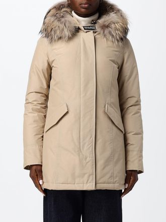 Woolrich Wasserabweisender knielanger Arctic-Parka mit Shearling-Kapuze