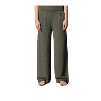 Sminfinity Femme, Pantalons, Vert, Taille: 40/42 FR Comfy Pleated Palazzo Pants