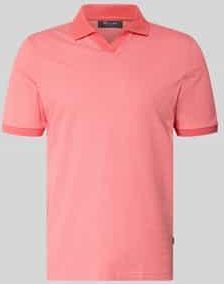 Maerz Regular Fit Poloshirt aus Baumwolle mit V-Ausschnitt