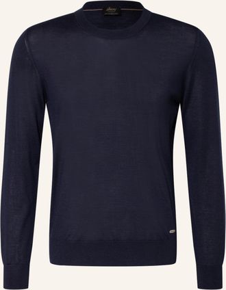 Brioni Cashmere-Pullover Mit Seide blau