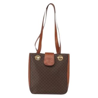 Celine Sac &agrave; bandouli&egrave;re en toile Pre-owned - Femme - Pre-owned - Brun - Taille: ONE Size