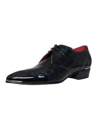 Jeffery West Homme Chaussures en Cuir Branch Brogue, Blue Sunset, 43 EU