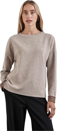 Street One Damen A322118 Melange-Shirt, Rich Mocha Mel.,40