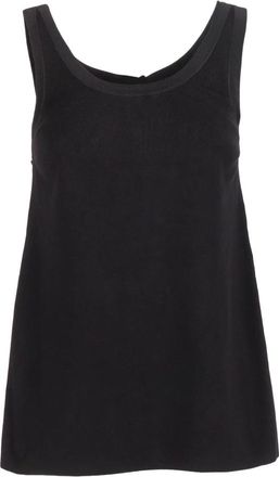 Elisabetta Franchi Femme, Tops, Noir, Taille: 42 FR Top Tricot