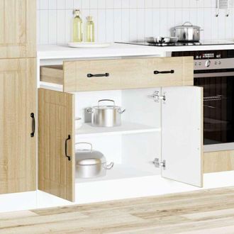 vidaXL Vidaxl - Armoire de cuisine Lucca chêne sonoma bois ingénierie