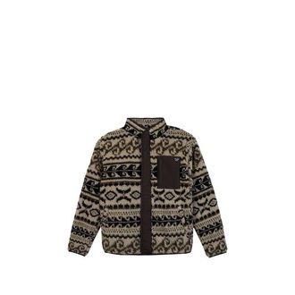 Maison Labiche Blouson droit polaire imprim&eacute;