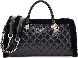 Guess sac à main sac à épaule Christi Shoulder Satchel Bag Black noir
