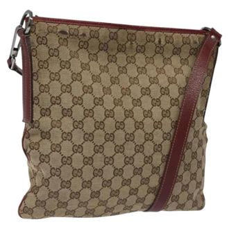 Gucci Pre-owned Toile sacs-gucci - Femme - Pre-owned - Beige - Taille: ONE Size