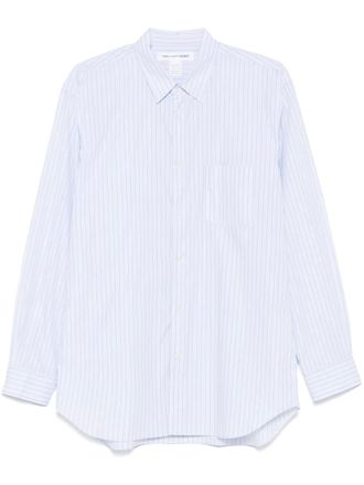 Comme Des Garçons chemise à rayures - Bleu