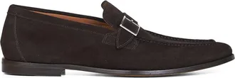 Doucal's Homme, Chaussures, Brun, Taille: 42 1/2 EU Mocassins bateau en daim &agrave; boucle