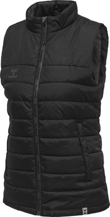 Hummel Damen HML wiastcoat Woman Steppweste North, Black/Asphalt, L, 206692
