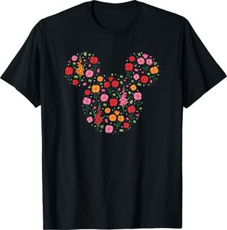 Disney Mickey Mouse August Birth Month Birthstone & Flowers T-Shirt